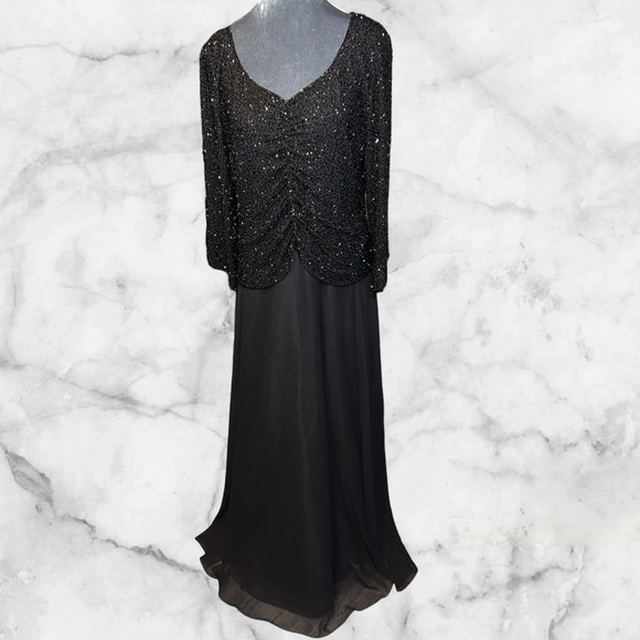 J Kara | Dresses | Jkara New York Handmade Hand Beaded Mature ...